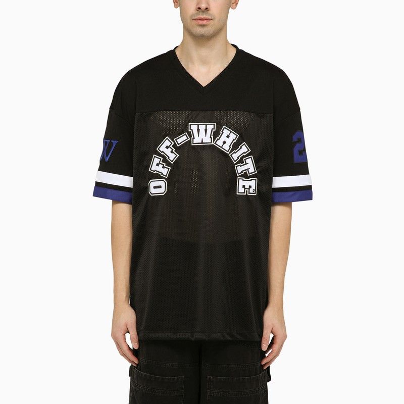 Off-White Off-White Football Logo Mesh T-Shirt | Grailed