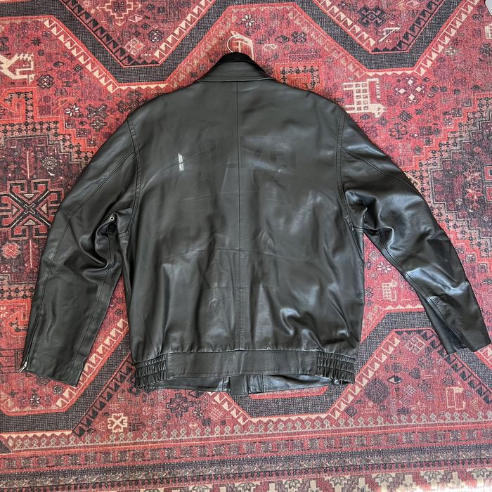 Vintage Vintage 1990s German Police Polizei Leather Jacket | Grailed