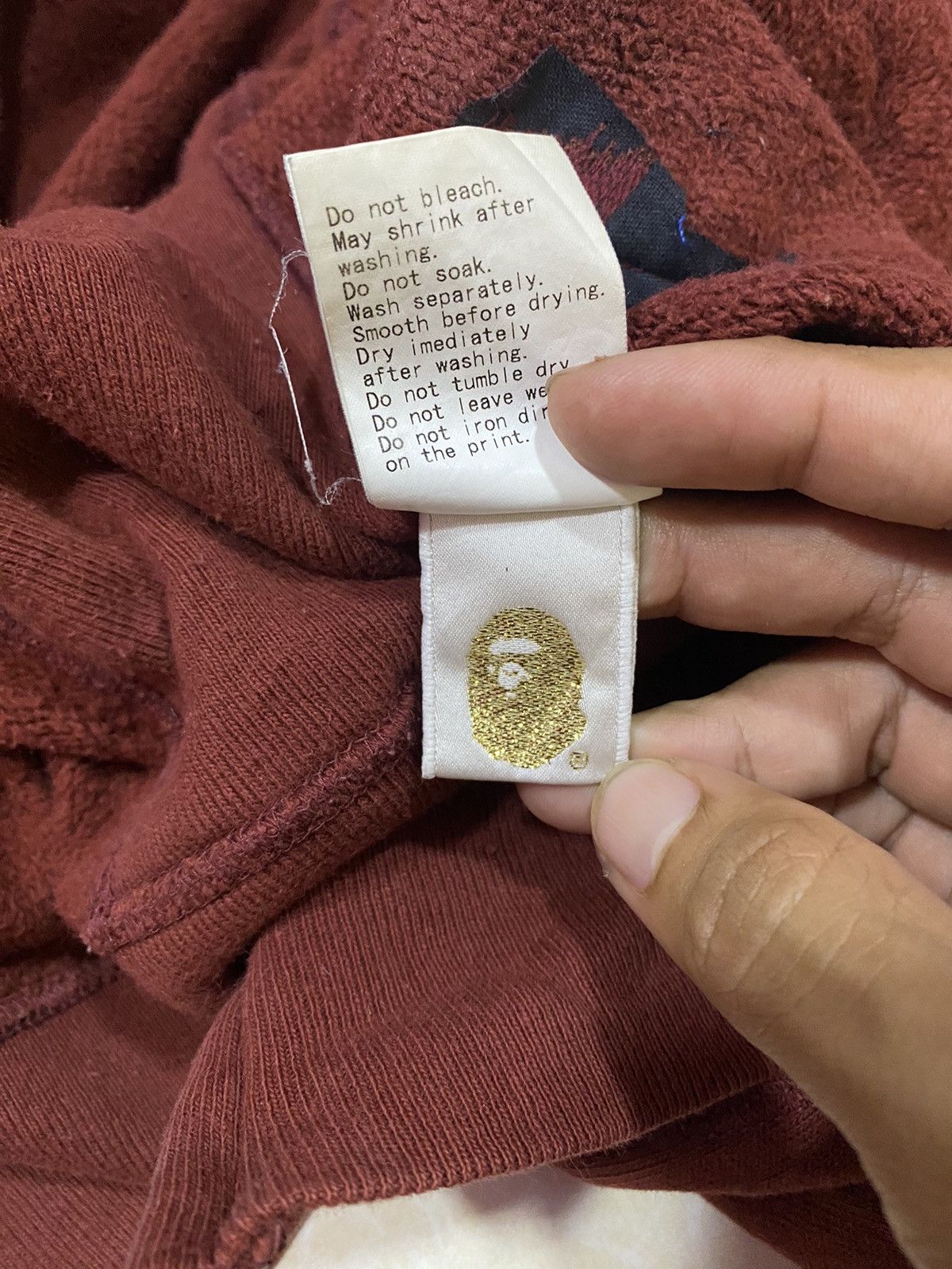 Bape A bathing Ape BAPE Backhit Soldier Full Zip Hoodie Sun Faded | Grailed
