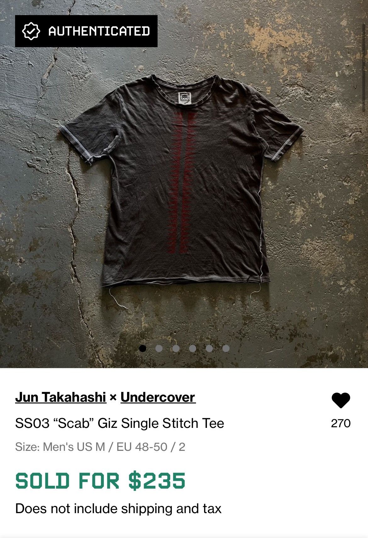 Undercover SS03 Undercover Scab Giz Single Stitch Tee | Grailed