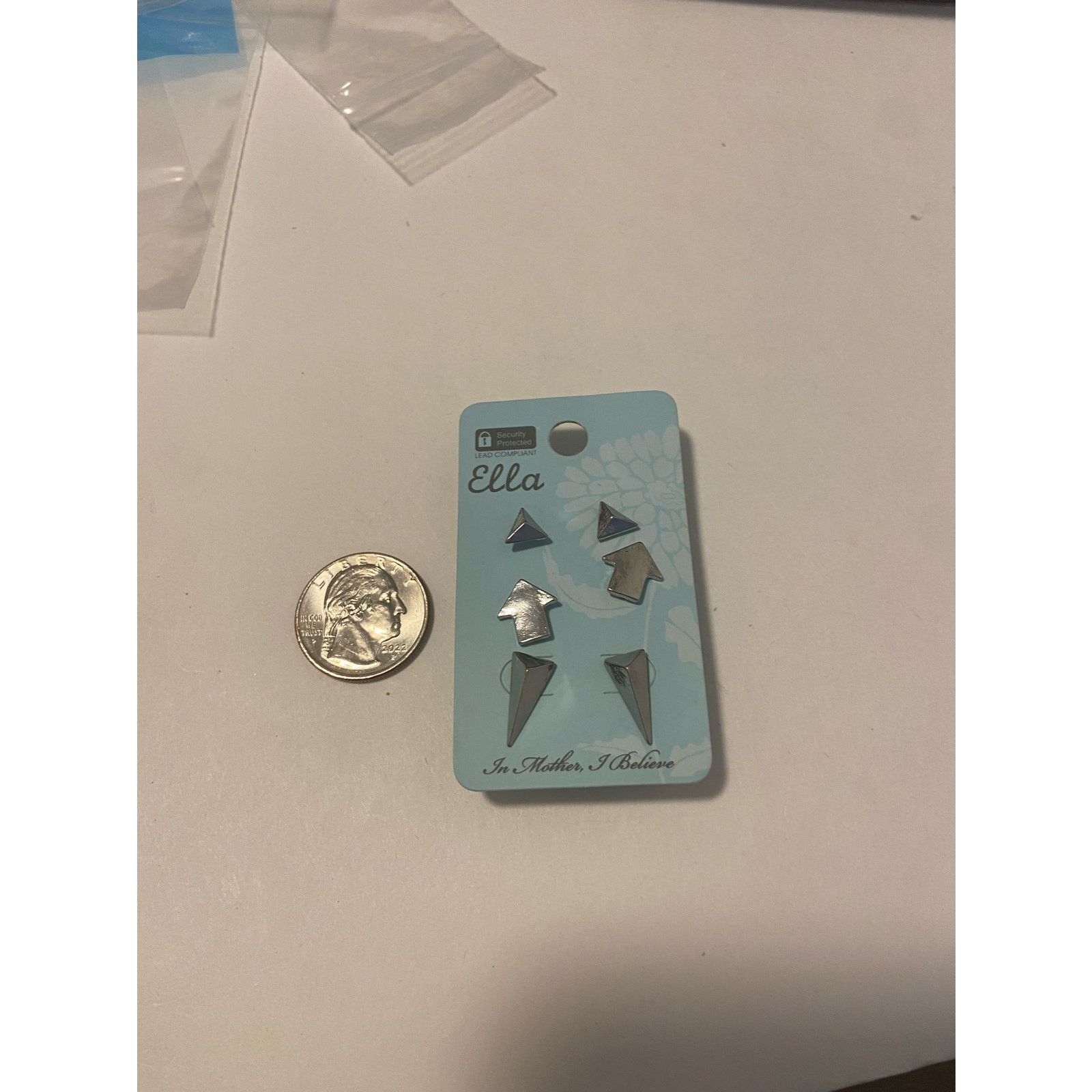 Generic Triangle and arrow stud earring set | Grailed