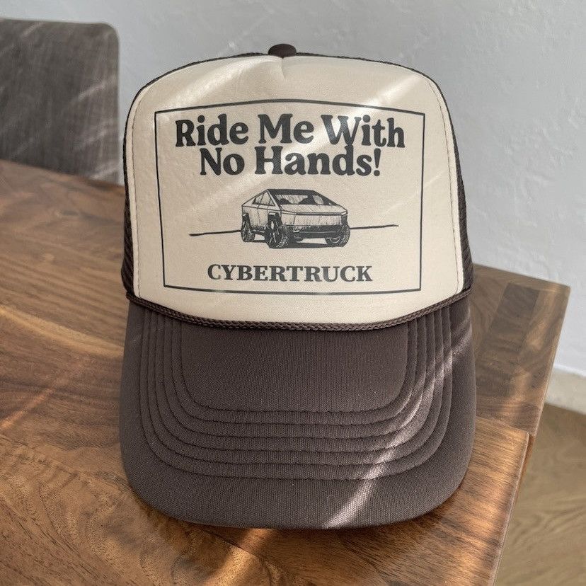 Japanese Brand × Streetwear × Trucker Hat RIDE ME WITH NO HANDS ...