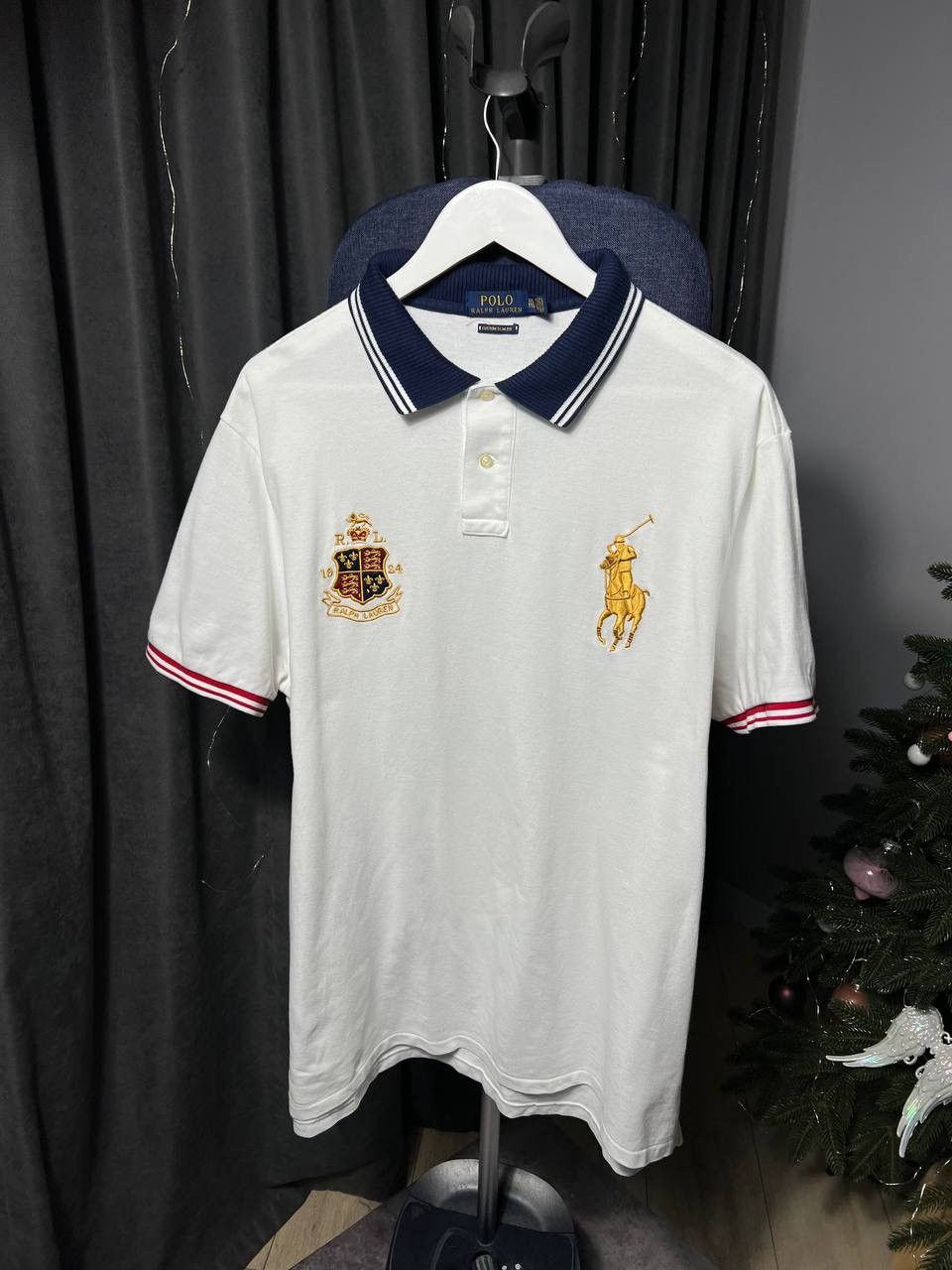 Polo Ralph Lauren Polo Ralph Lauren Gold Polo Horse Logo Polo Shirt ...
