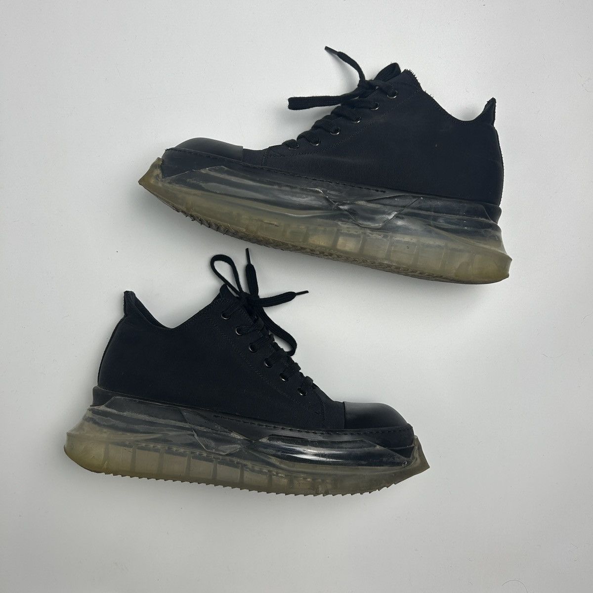 Rick Owens × Rick Owens Drkshdw Rick Owens Ramones Abstract Low Black ...