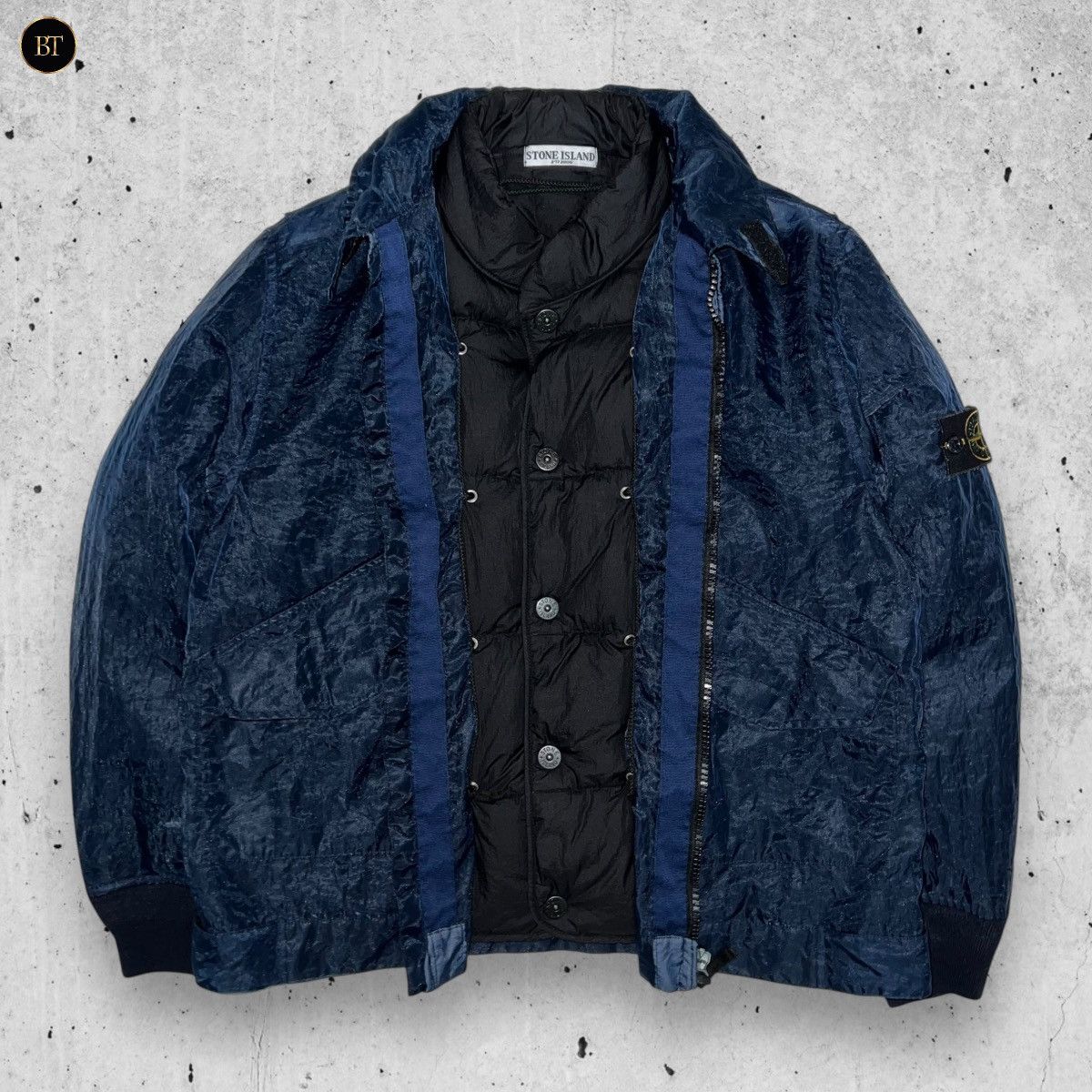 Stone Island Stone island nylon metal A/W’02 jacket with detachable ...