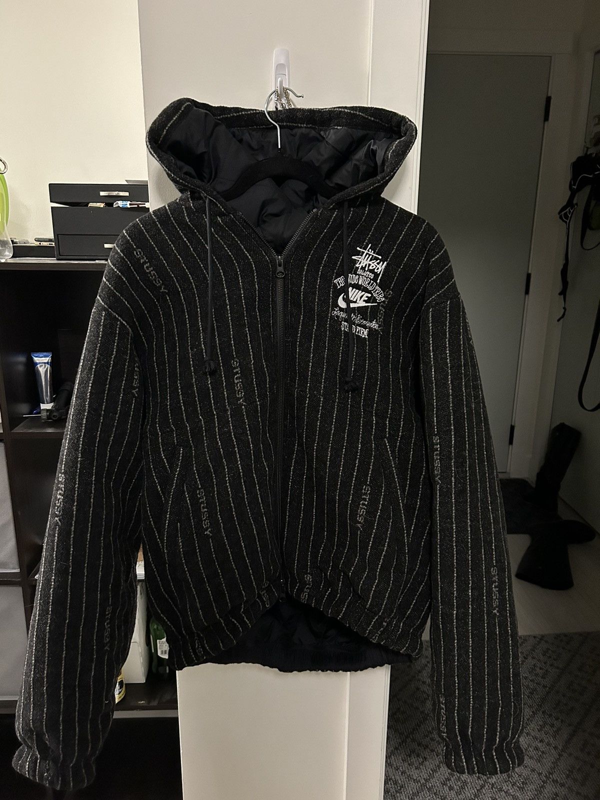 Nike × Stussy Nike x Stüssy Striped Wool Jacket | Grailed