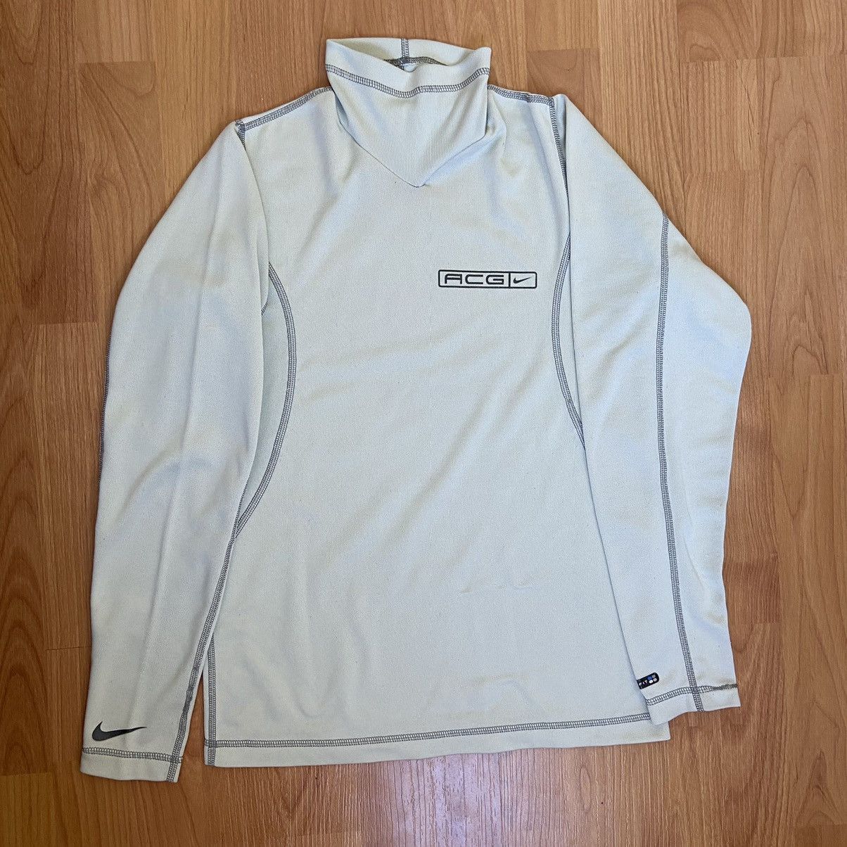Vintage Nike ACG Vintage Multi Logo Base Layer Turtleneck Size Small ...