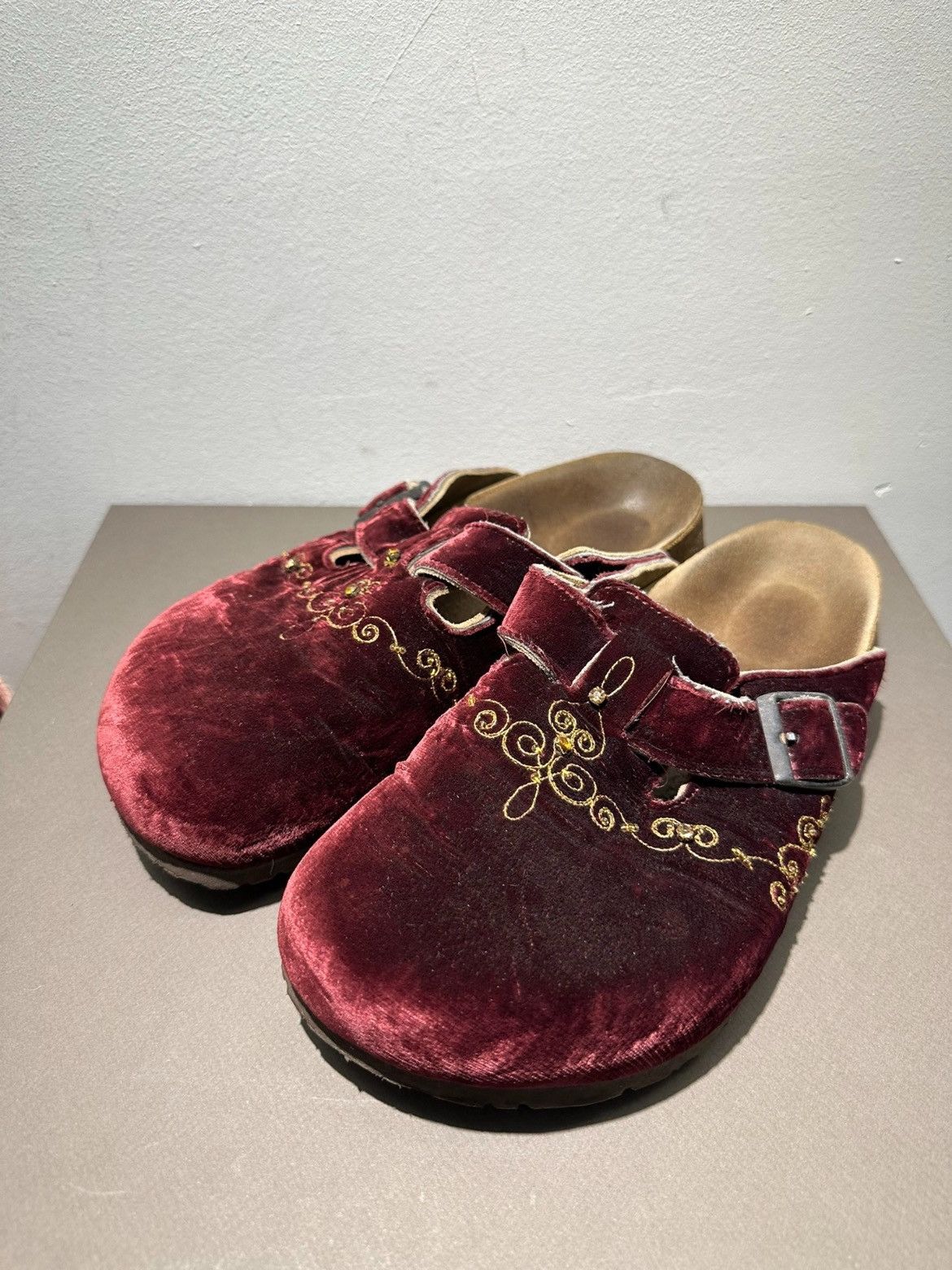 Number (N)ine Number Nine 03AW Kurt Cobain velvet slip on | Grailed