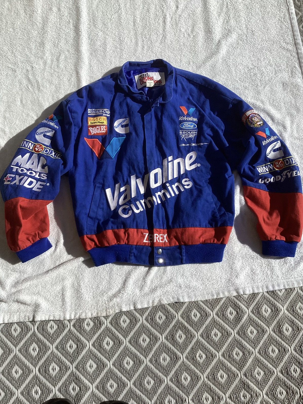 Vintage Vtg ‘98 NASCAR, Valvoline Cummins, Winston cup series jacket ...