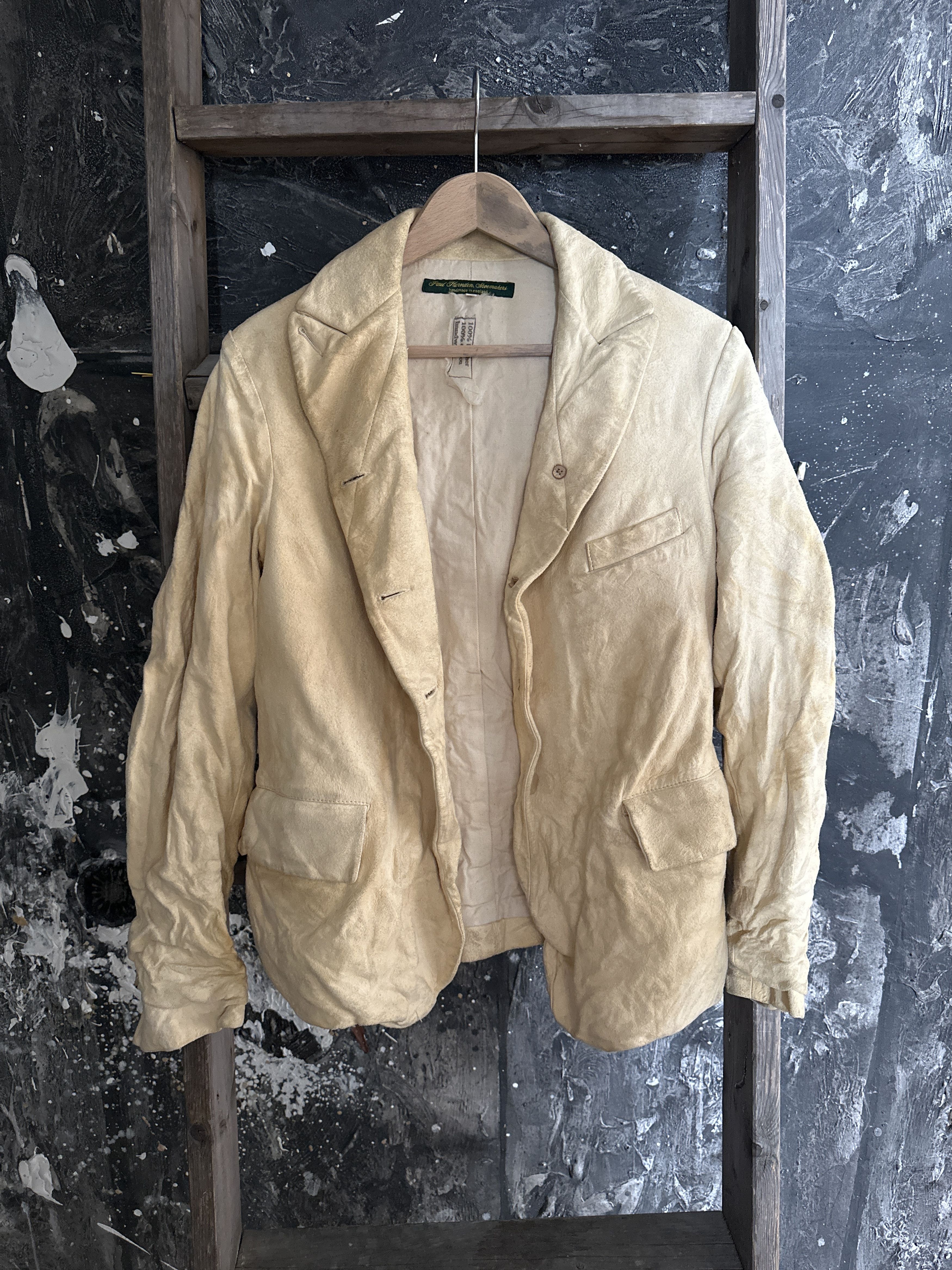 Paul Harnden Shoemakers Chamois leather Blazer jacket | Grailed
