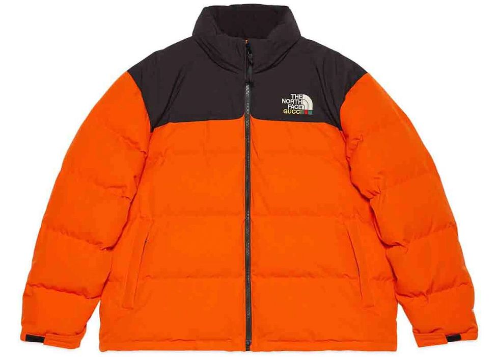 Gucci x North Face Orange Down Jacket | Grailed