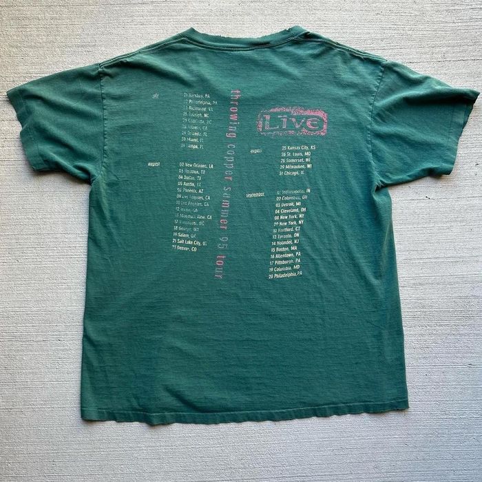 Vintage VINTAGE 1995 LIVE THROWING COPPER TOUR BAND T SHIRT | Grailed