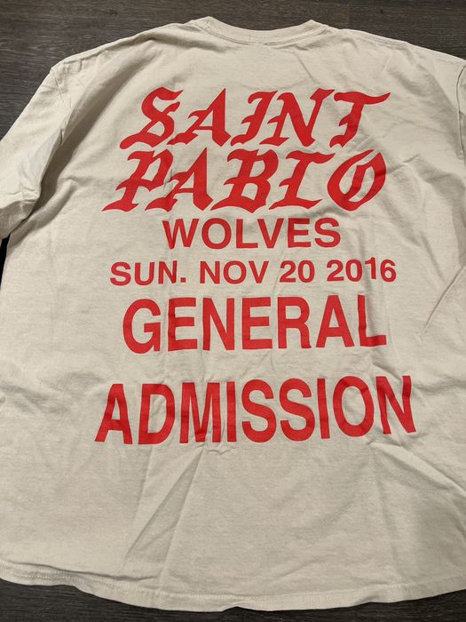 Kanye West Kanye West Saint Pablo Wolves Tour LA Merch | Grailed