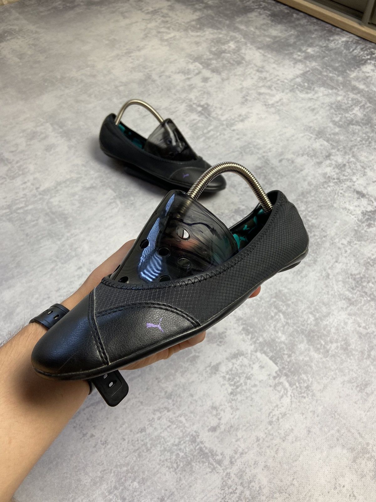 Archival Clothing × Puma × Vintage RARE Puma Cyber 90s Y2K Japanese Cutout Leather Ballet Flats ...