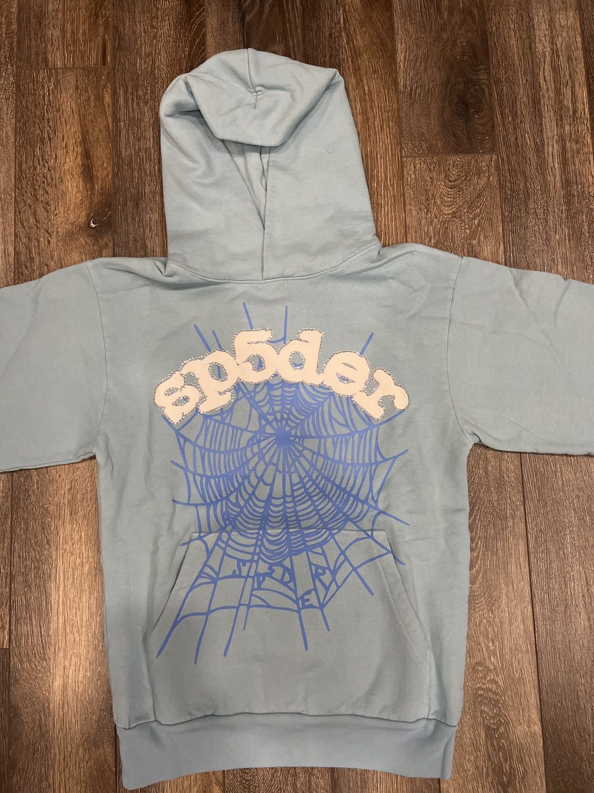 Spider Worldwide Sp5der Web Hoodie Sky Blue | Grailed