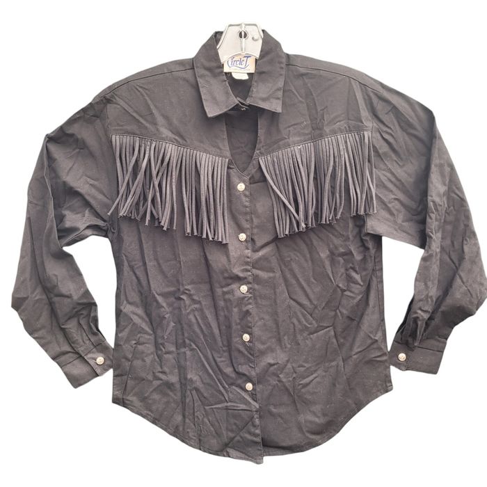 Circle City Vintage Circle T, Marilyn Lenox Fringe Western Shirt | Grailed