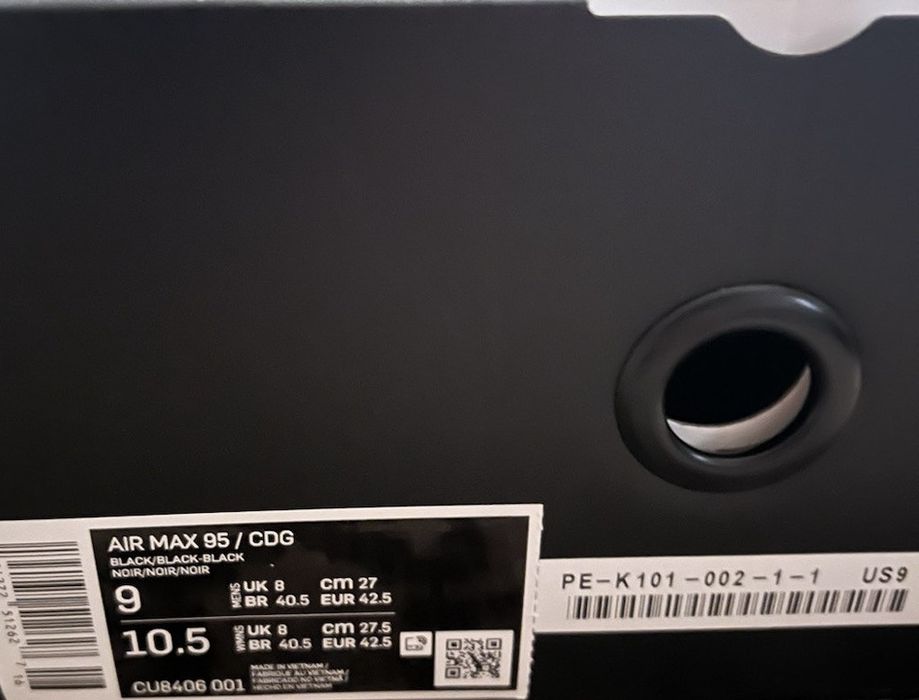 Nike Black Nike x CDG AIR MAX 95 | Grailed