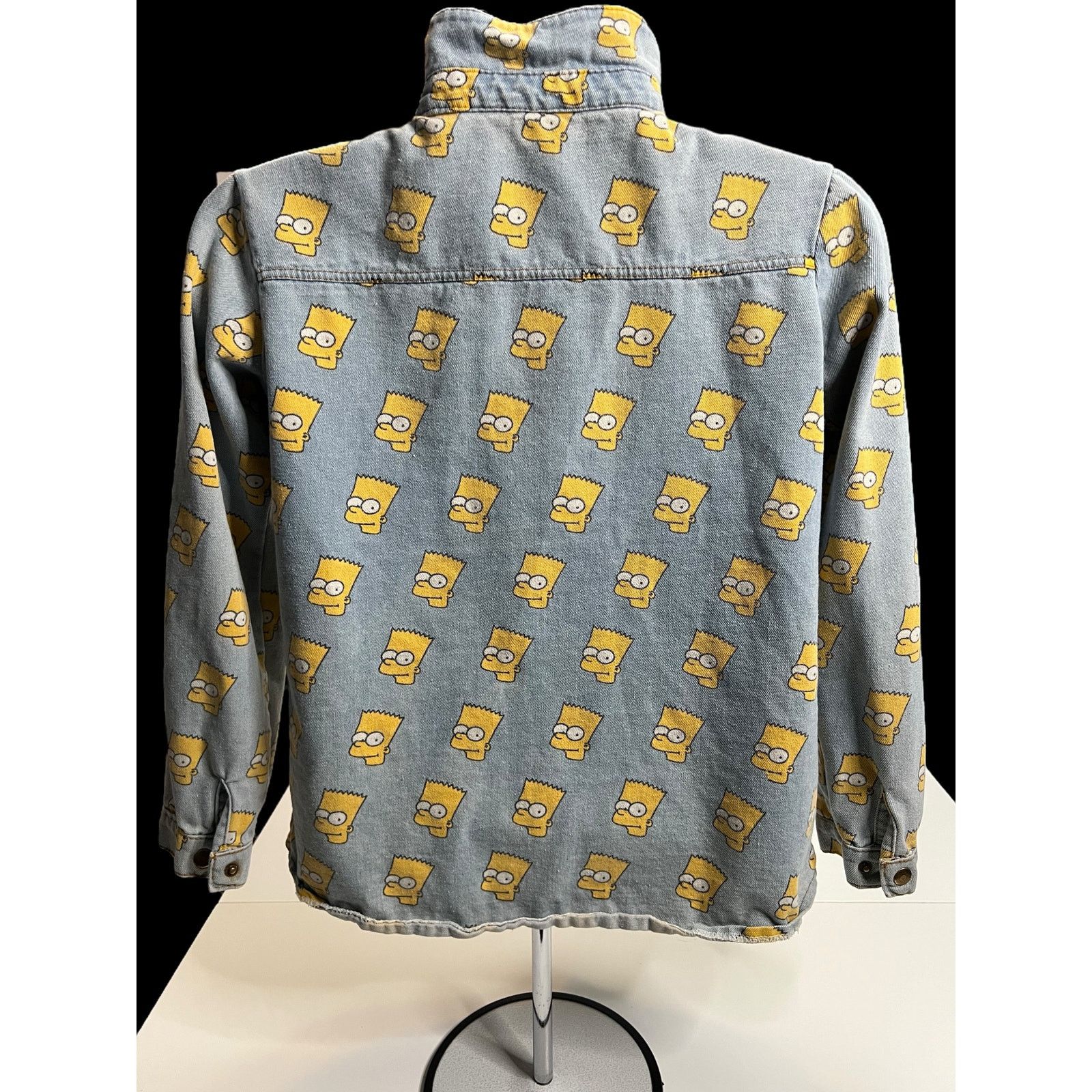 The Simpsons Vintage 90s Bart Simpson Denim Jacket - All Woman’s Jacket ...