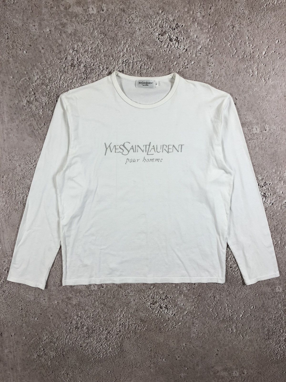Yves Saint Laurent Ysl vintage Yves saint Laurent long sleeve big logo ...