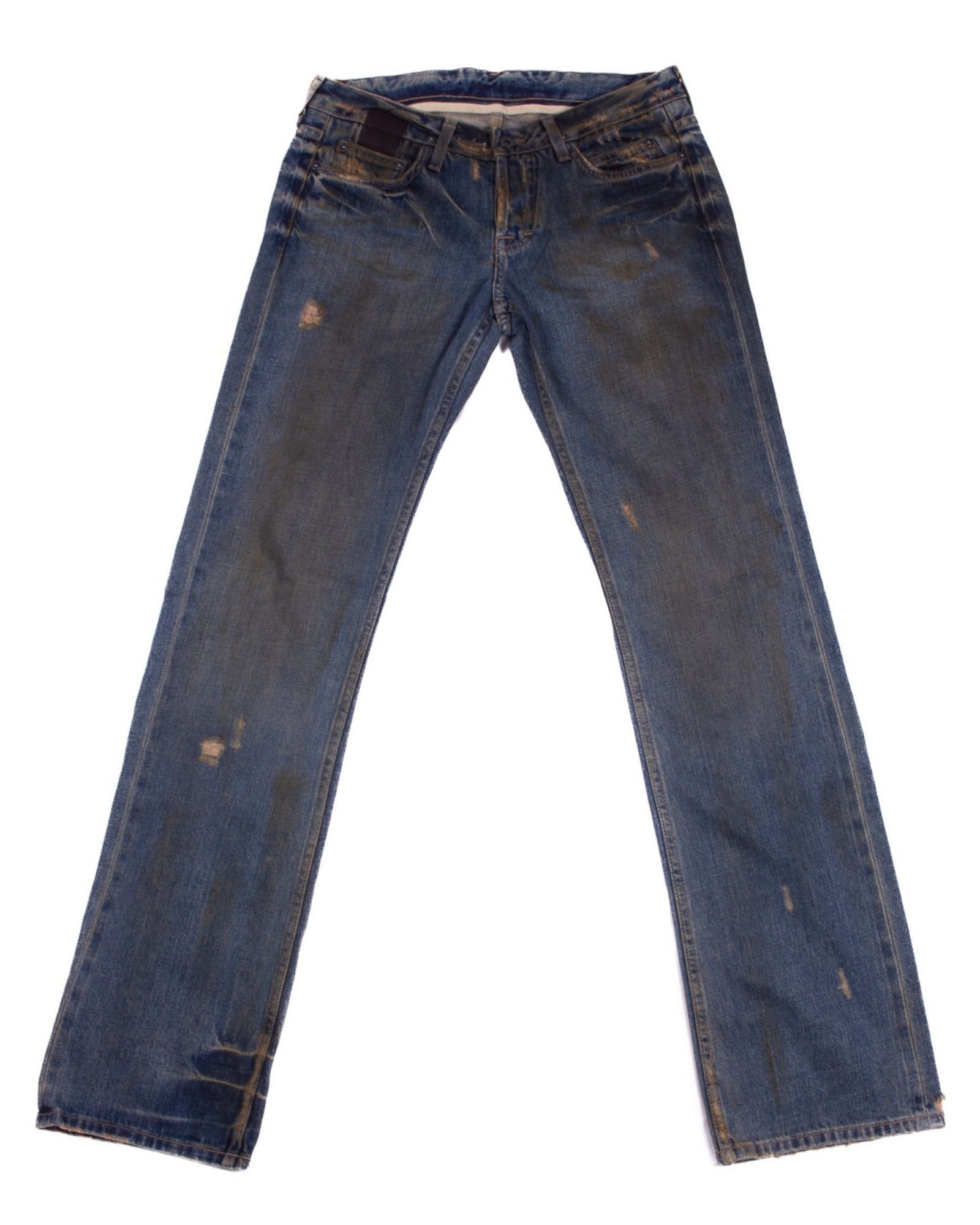 Rick Owens × Rick Owens Drkshdw RICK OWENS SLAB DIRTY BLUE COTTON ...
