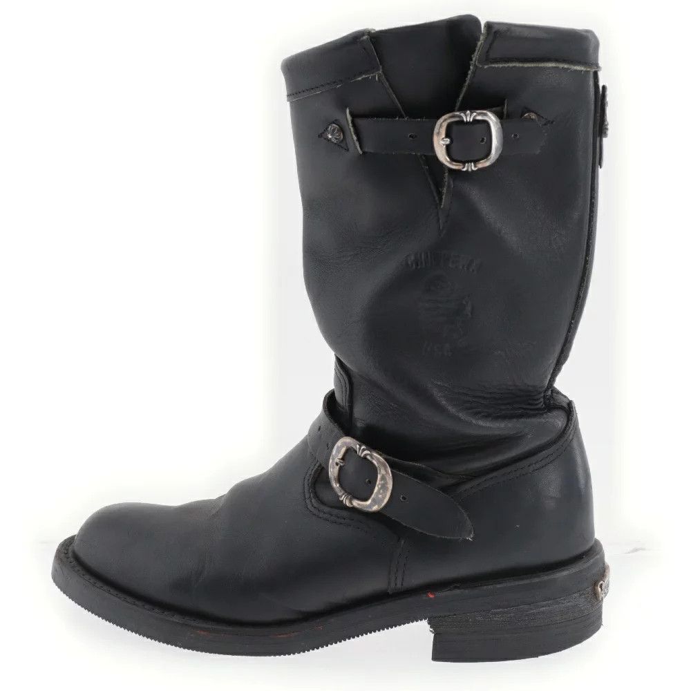 Chrome Hearts Chrome Hearts Leather Engineer Boots | Grailed
