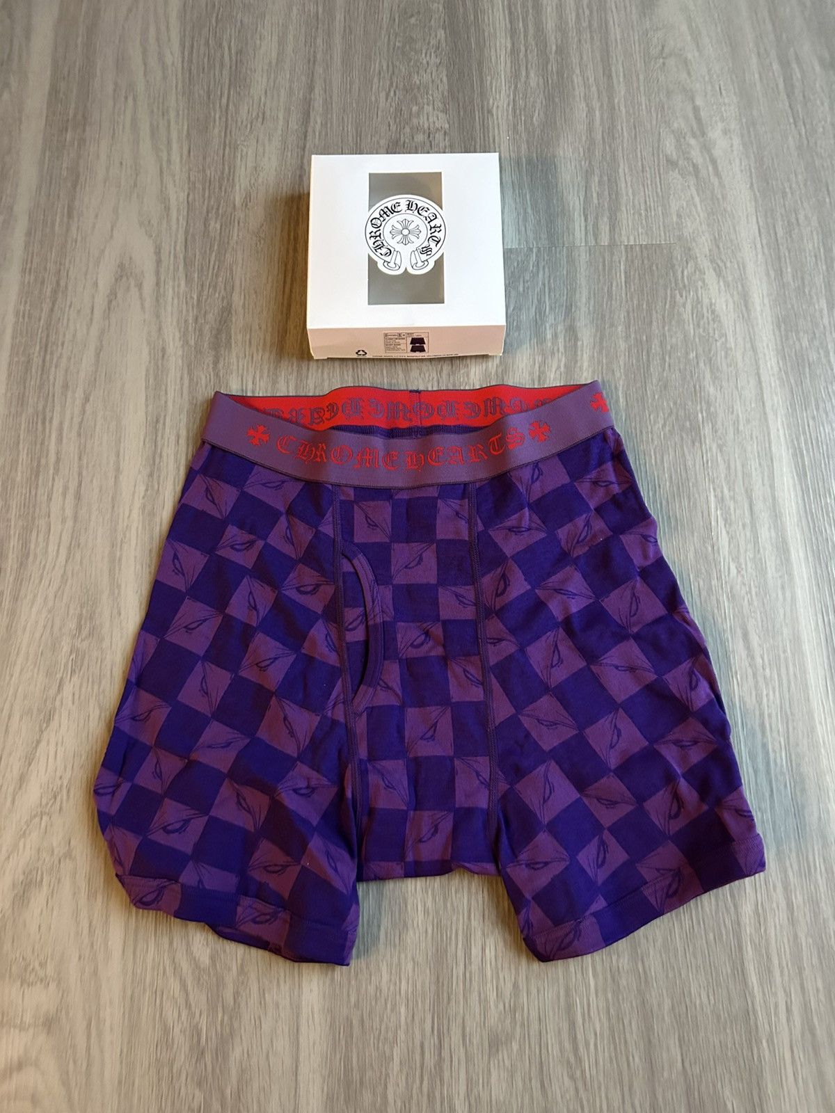 Chrome Hearts Chrome Hearts X Matty Boy 99 Eyes Purple Boxers Size M ...