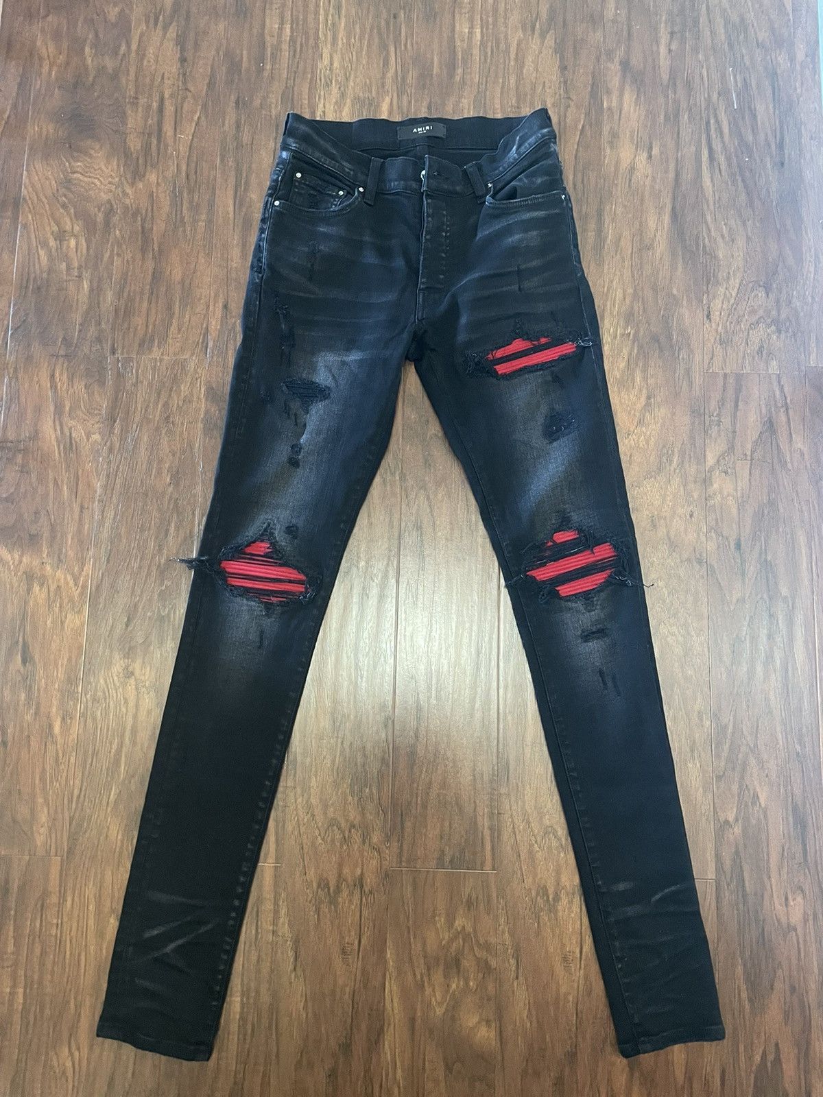 Amiri Amiri MX1 Red patches | Grailed