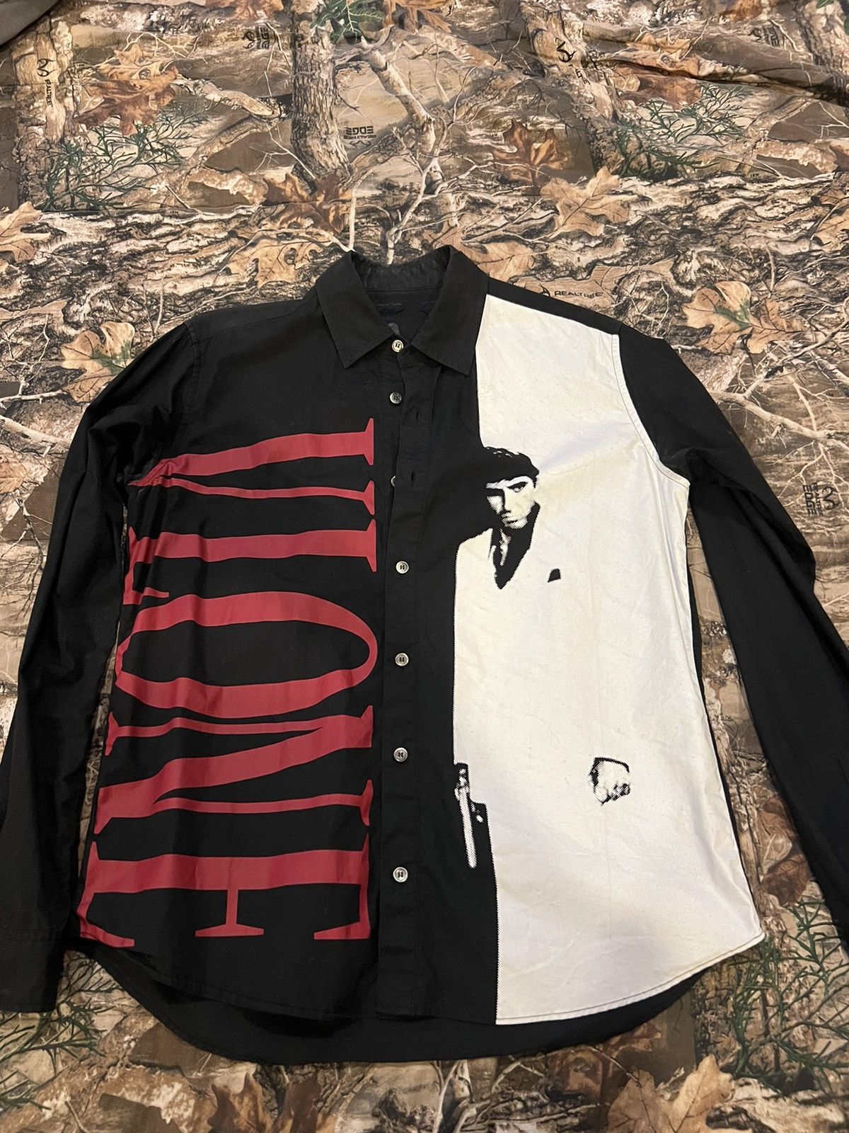 Vlone Vlone Scarface Button up | Grailed