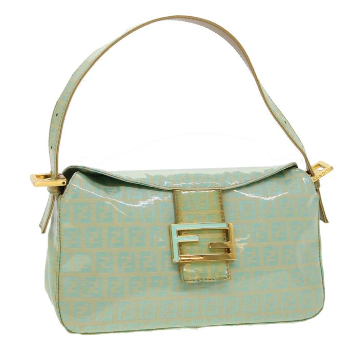 Fendi FENDI Zucchino Mamma Baguette Shoulder Bag Coated Canvas Light ...
