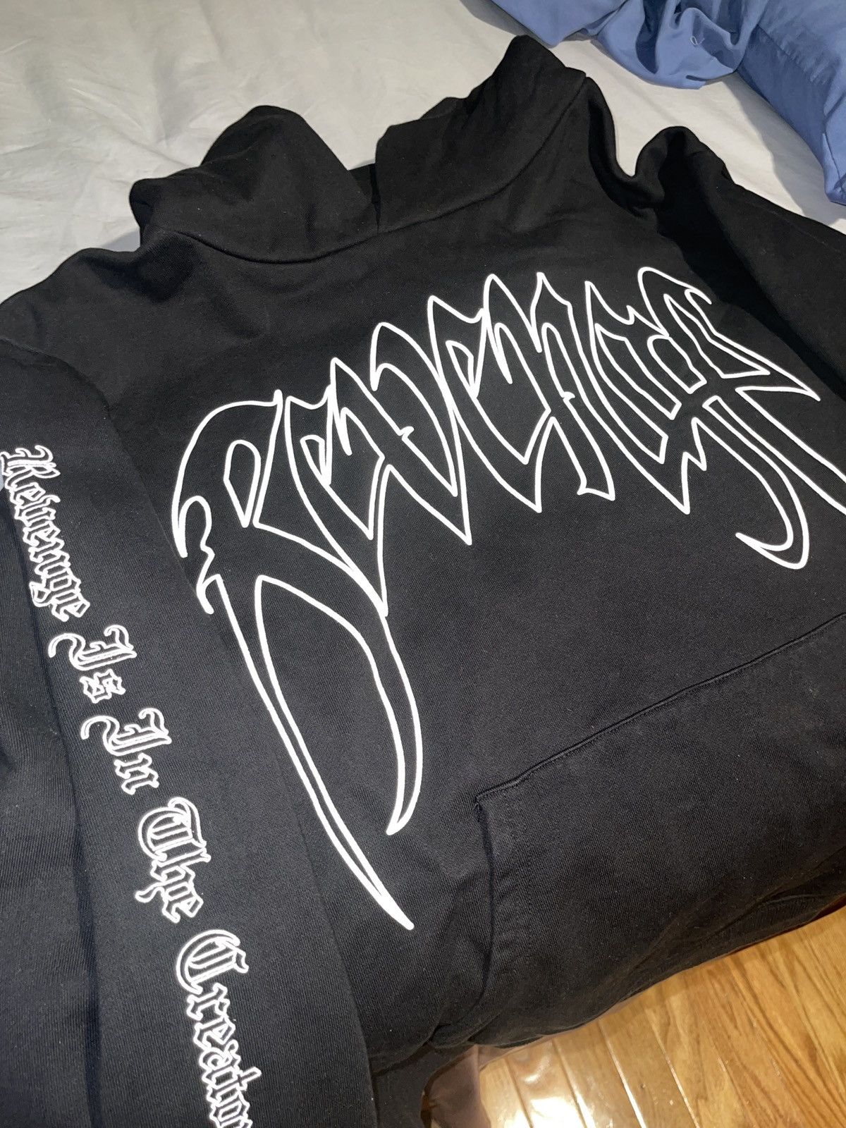 Revenge REVENGE XXXTENTACION KILL WHITE OUTLINE HOODIE BIRTHDAY DROP ...