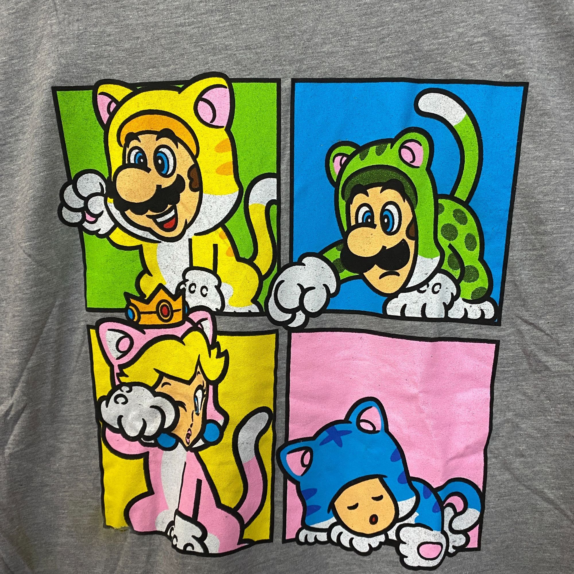 Streetwear × Vintage Super Mario Bros Furry Peach Toad Mario Luigi ...