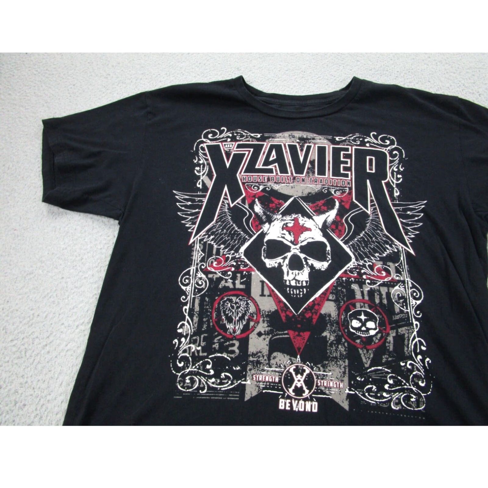 Vintage Xzavier Shirt Mens XL Black Red Cyber Y2K Mallgoth Goth | Grailed