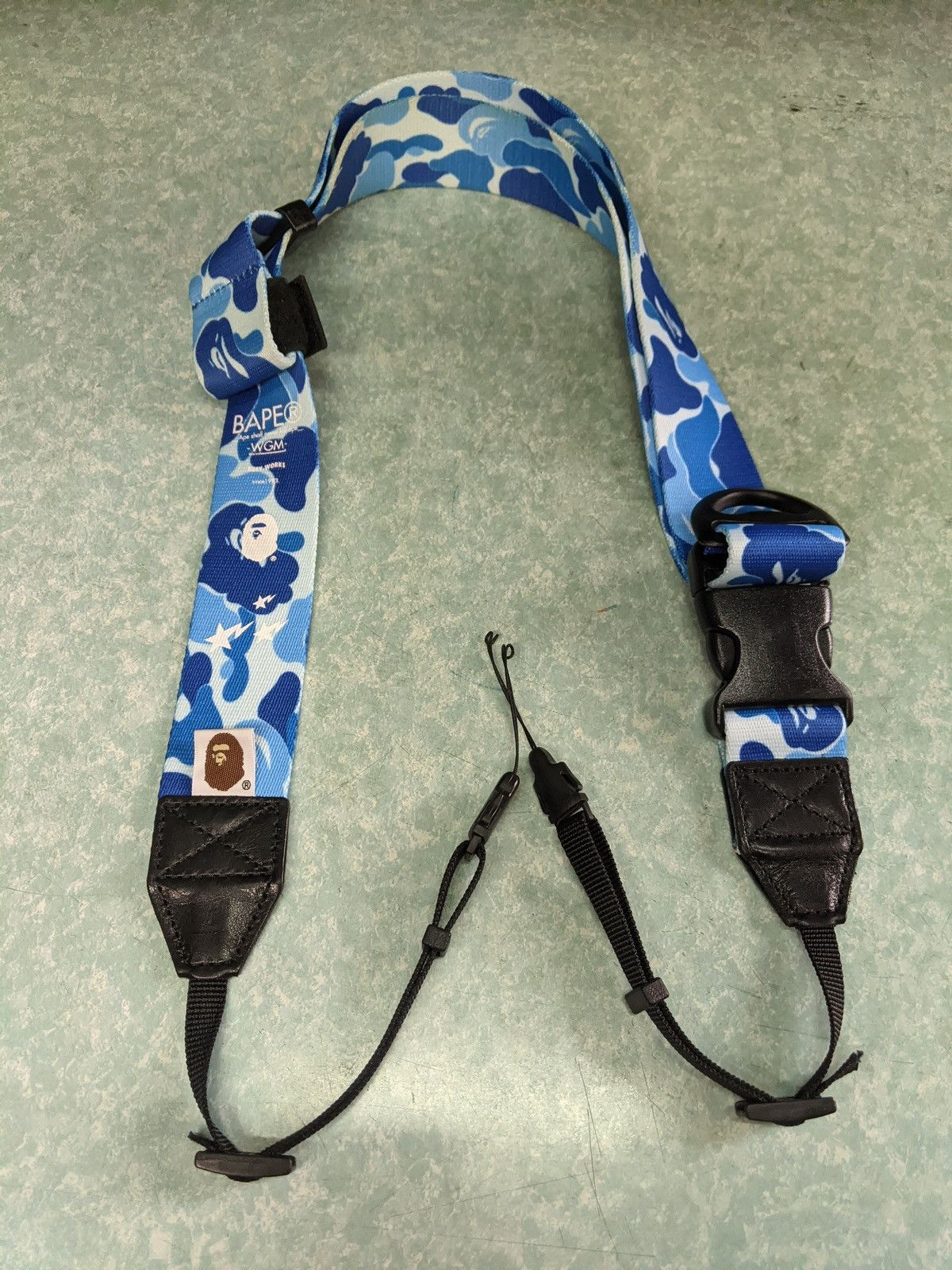 Bape ABC CAMO CAMERA STRAP | Grailed