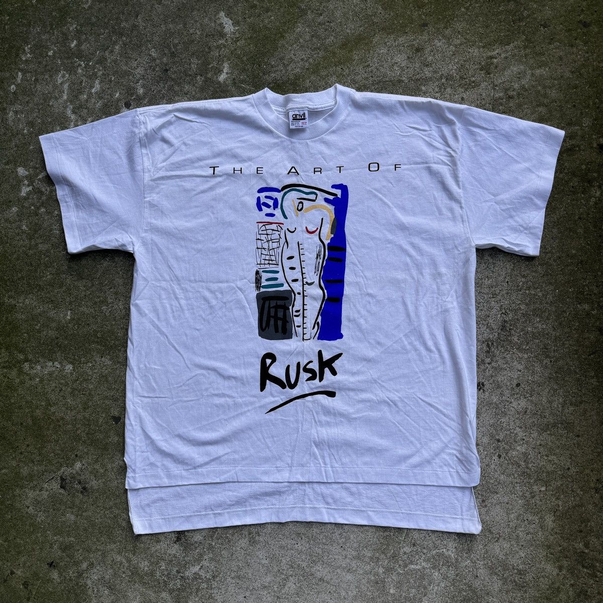 Vintage VINTAGE 90s THE ART OF RUSK TEE | Grailed
