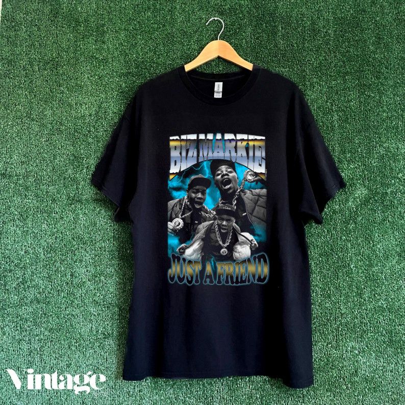 Gildan × Rap Tees × Vintage Biz Markie Just a Friend Rapper Vintage T ...