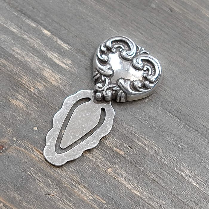 Brighton Brighton Bookmark Heart Shape Silver Plate Small 2.5" | Grailed