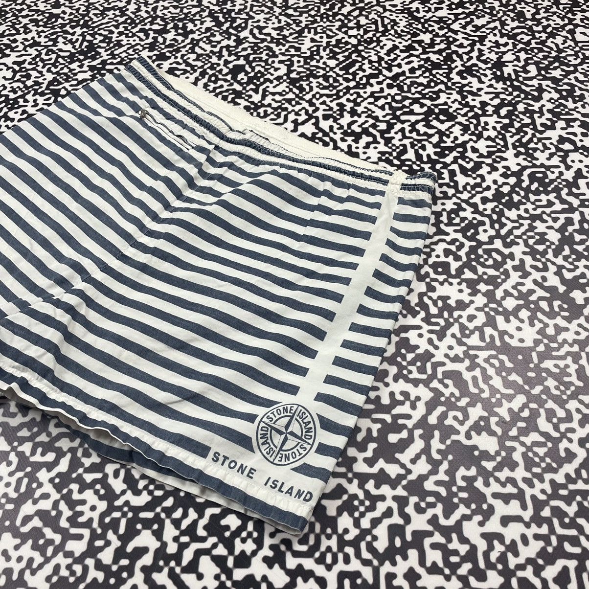 Stone Island Rare Vintage 90s STONE ISLAND Stripped Shorts Casual Style ...