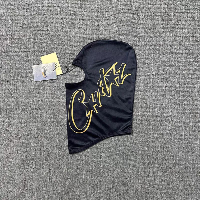 Corteiz Corteiz Ski Mask (Black/Gold) | Grailed