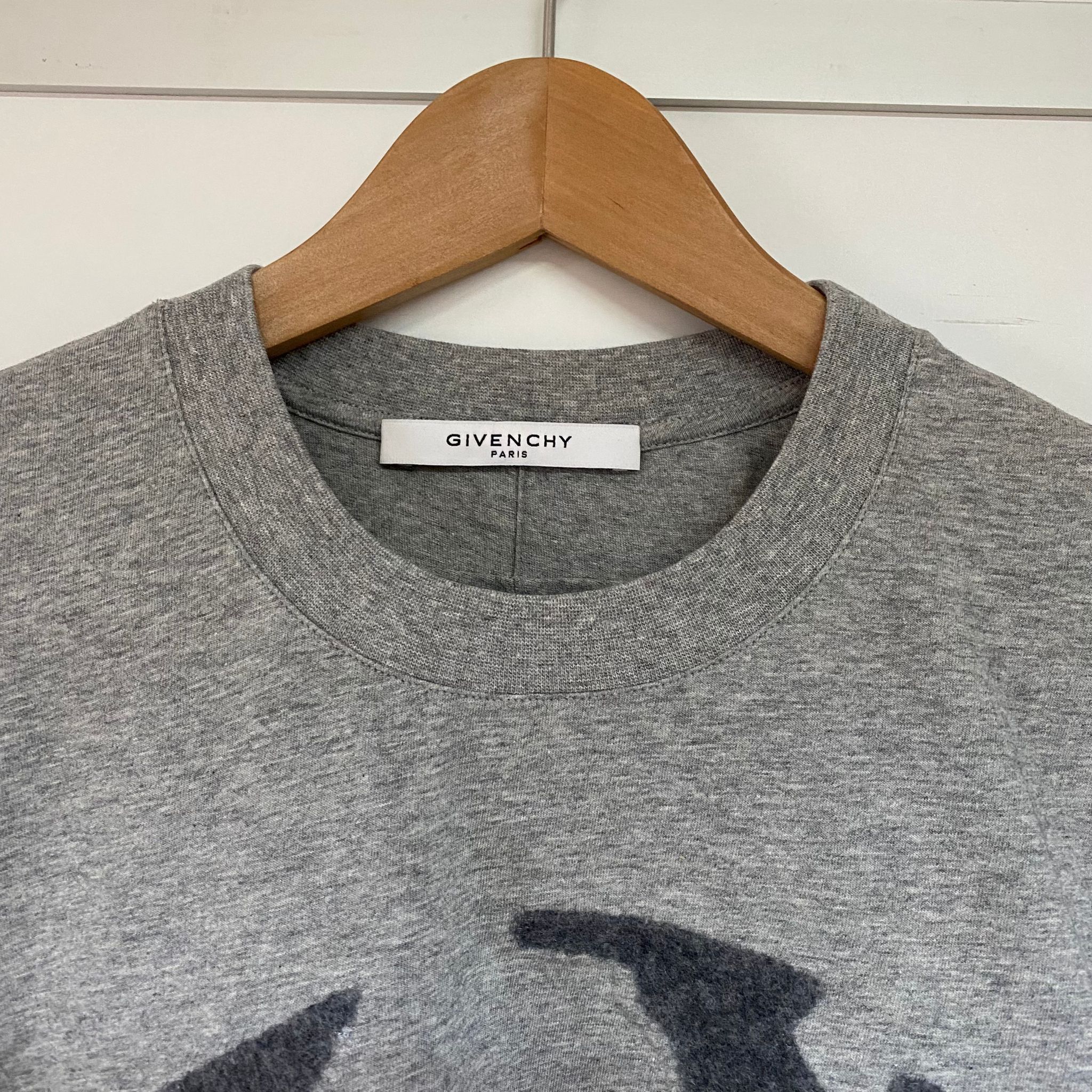 Givenchy 1 of 1 Grey Rottweiler Felt Shadow Oversized T-Shirt | Grailed