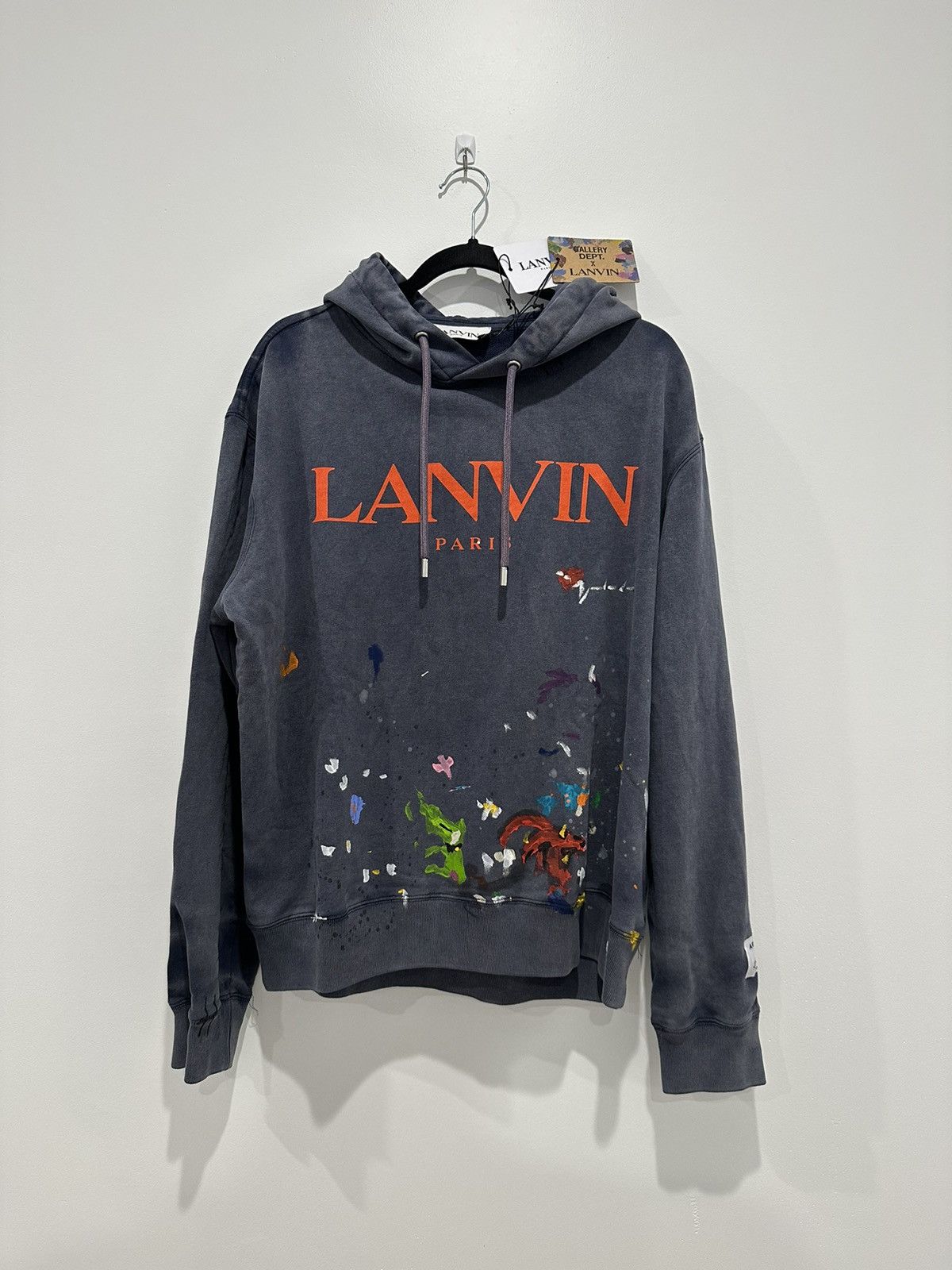 Gallery Dept. × Lanvin Gallery Dept x Lanvin Splatter Hoodie | Grailed