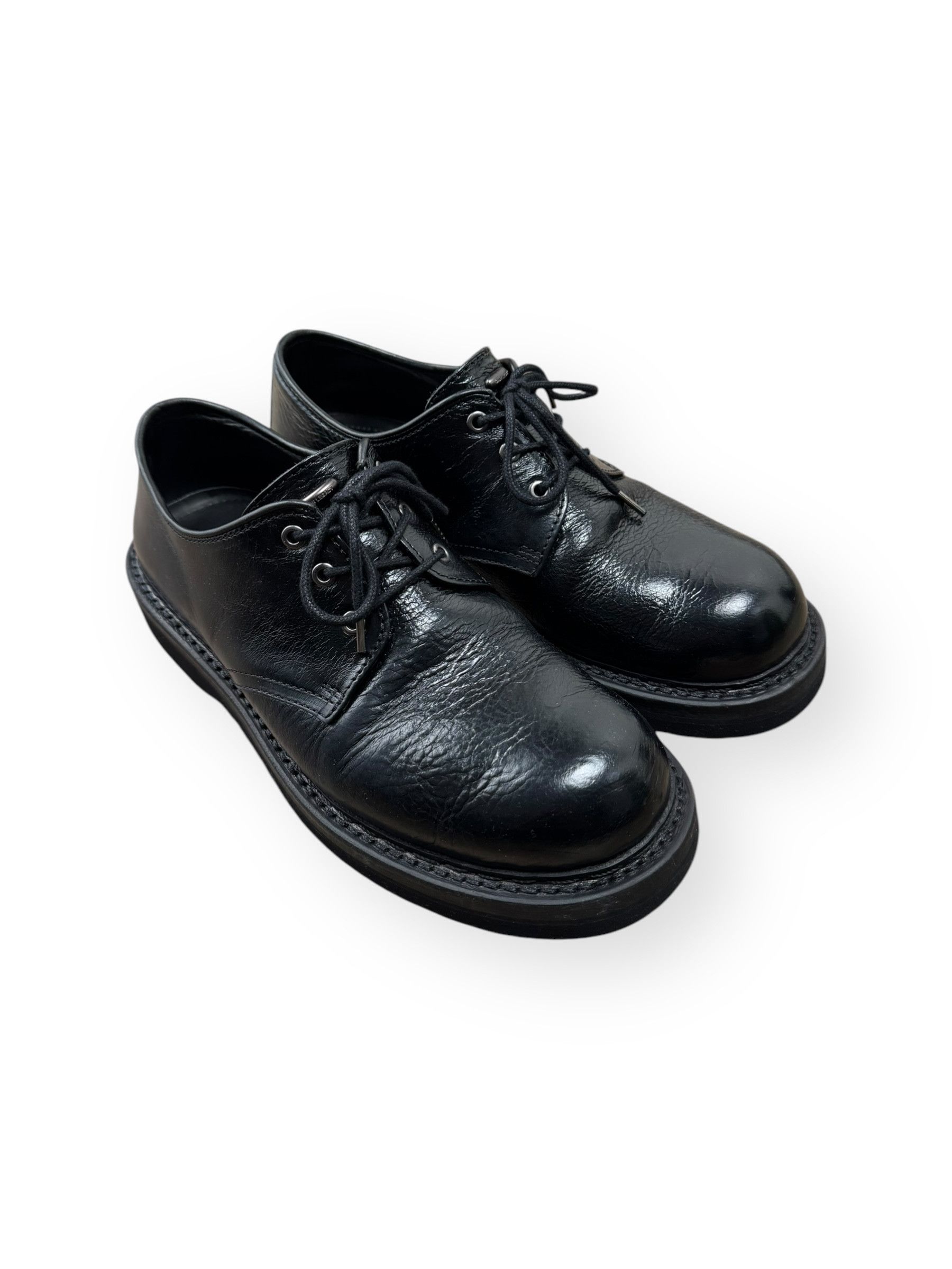 Our Legacy Trampler Cracked Leather Derby Shoes | Grailed