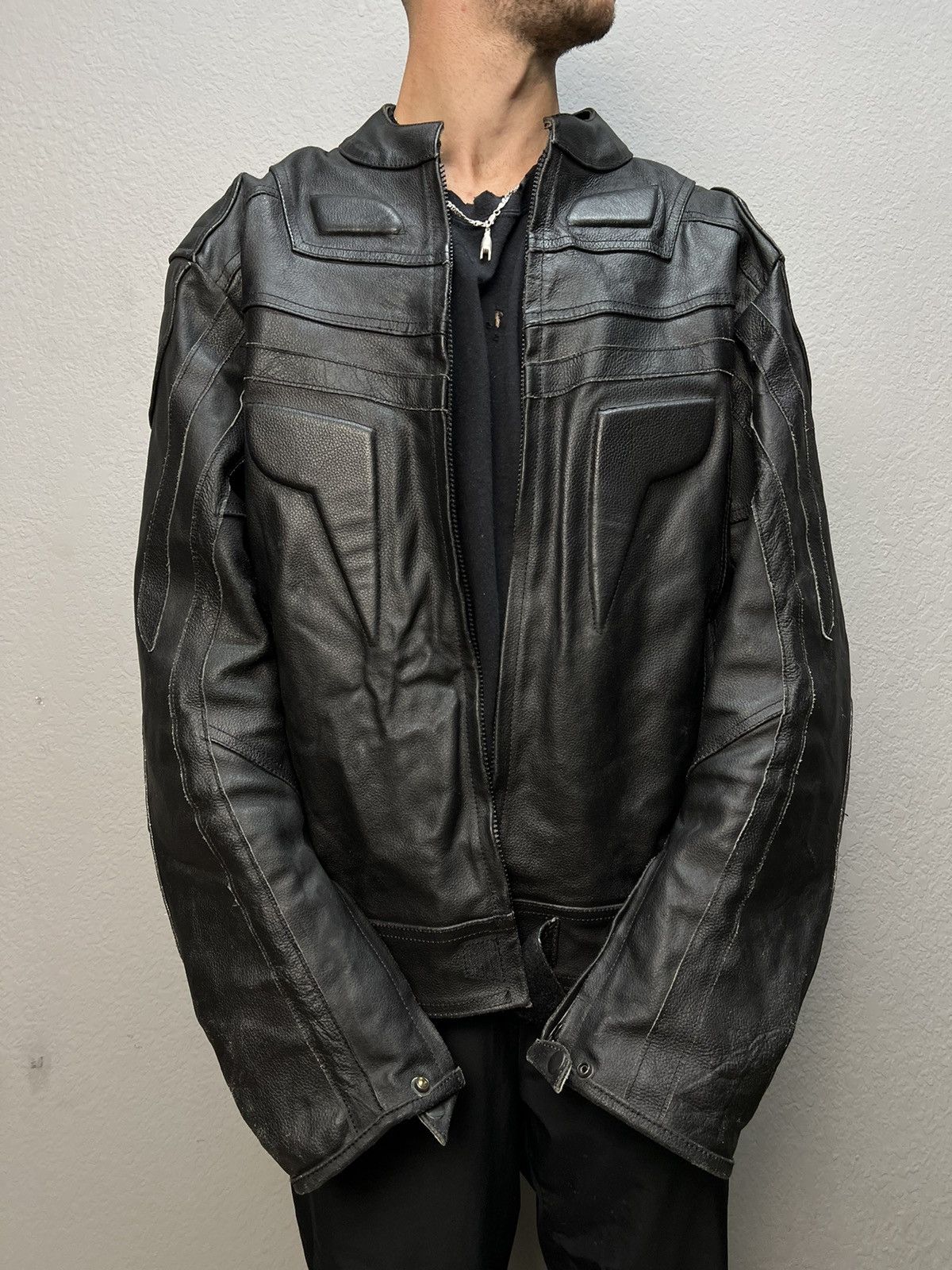 Avant Garde × Leather Jacket × Racing VINTAGE RACING BALENCIAGA STYLED ...