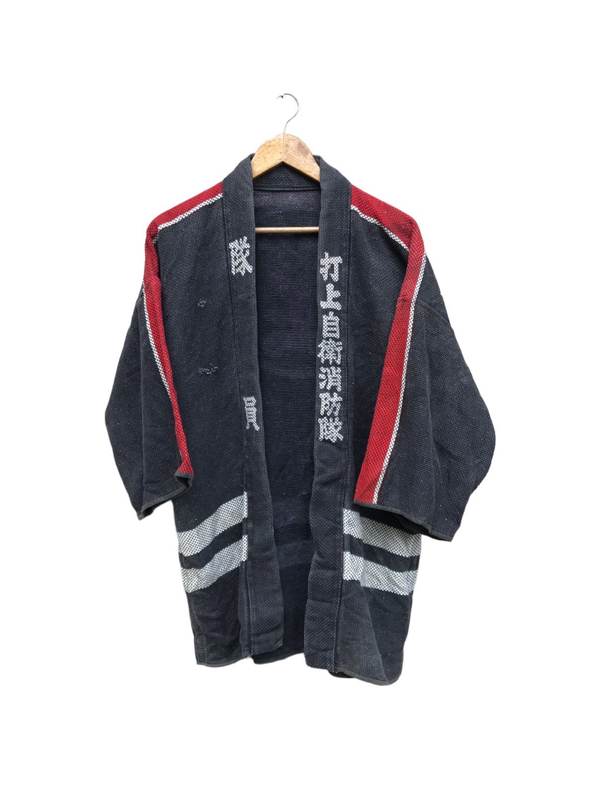Japanese Brand RARE VINTAGE KIMONO FIREMAN BORO SASHIKO SAMURAI JACKET ...