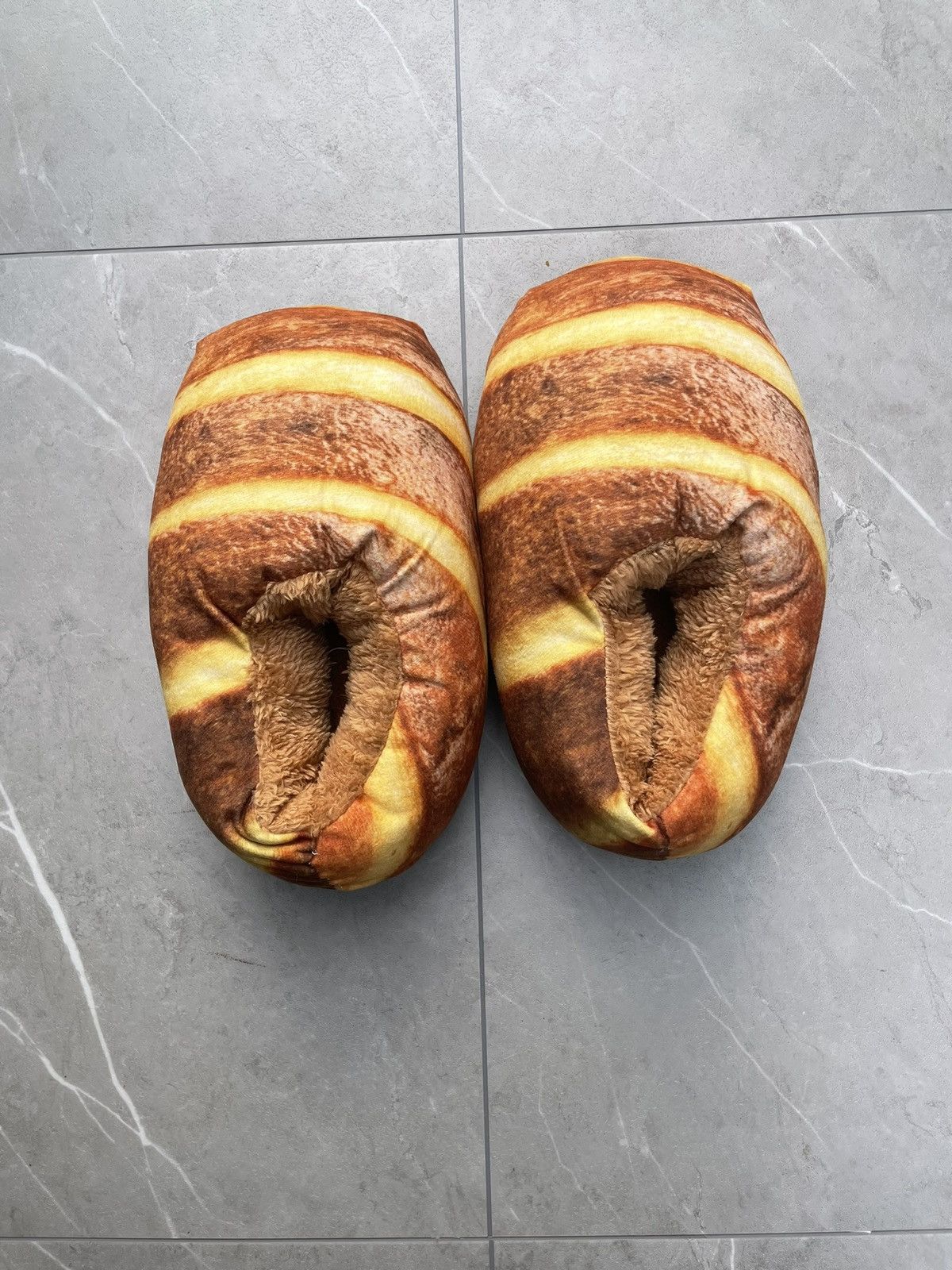 Japanese Brand Plush y2k Bread Loaf Slippers | Grailed