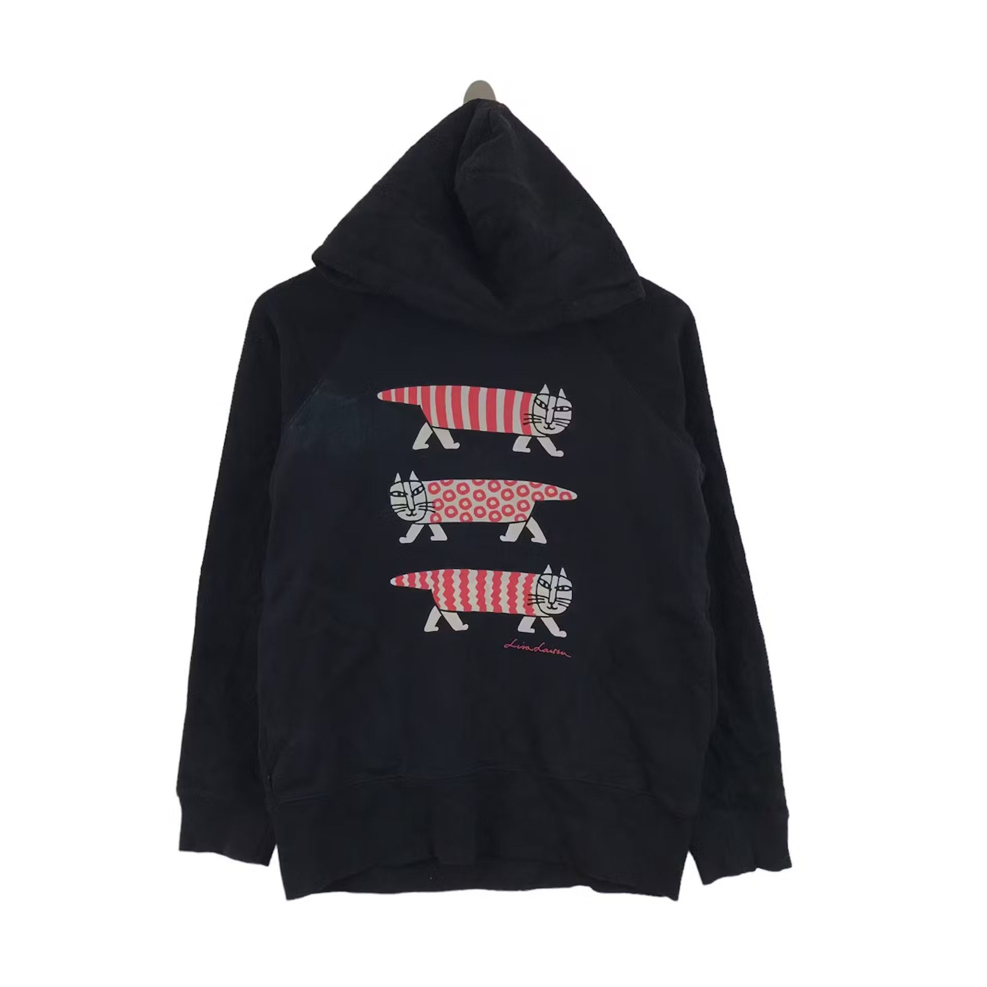 Uniqlo Vtg UNIQLO x LISA LARSON Cat Art Painting Animation Hoodie | Grailed