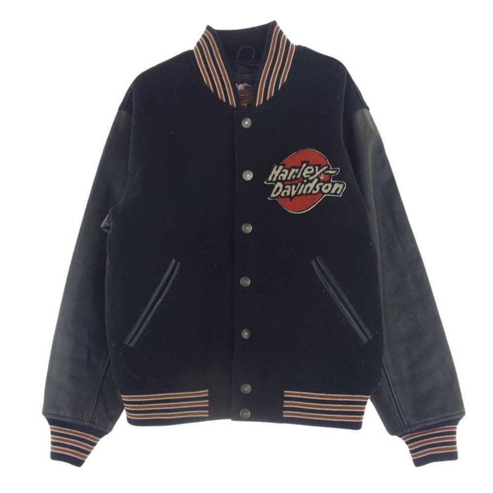 Harley Davidson Genuine Legend Sleeve Leather Varsity Jacket | Grailed