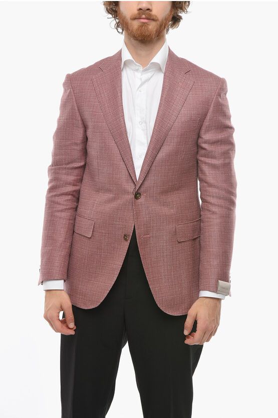 Corneliani Wool-blend ACADEMY Blazer with Hopsack Pattern | Grailed