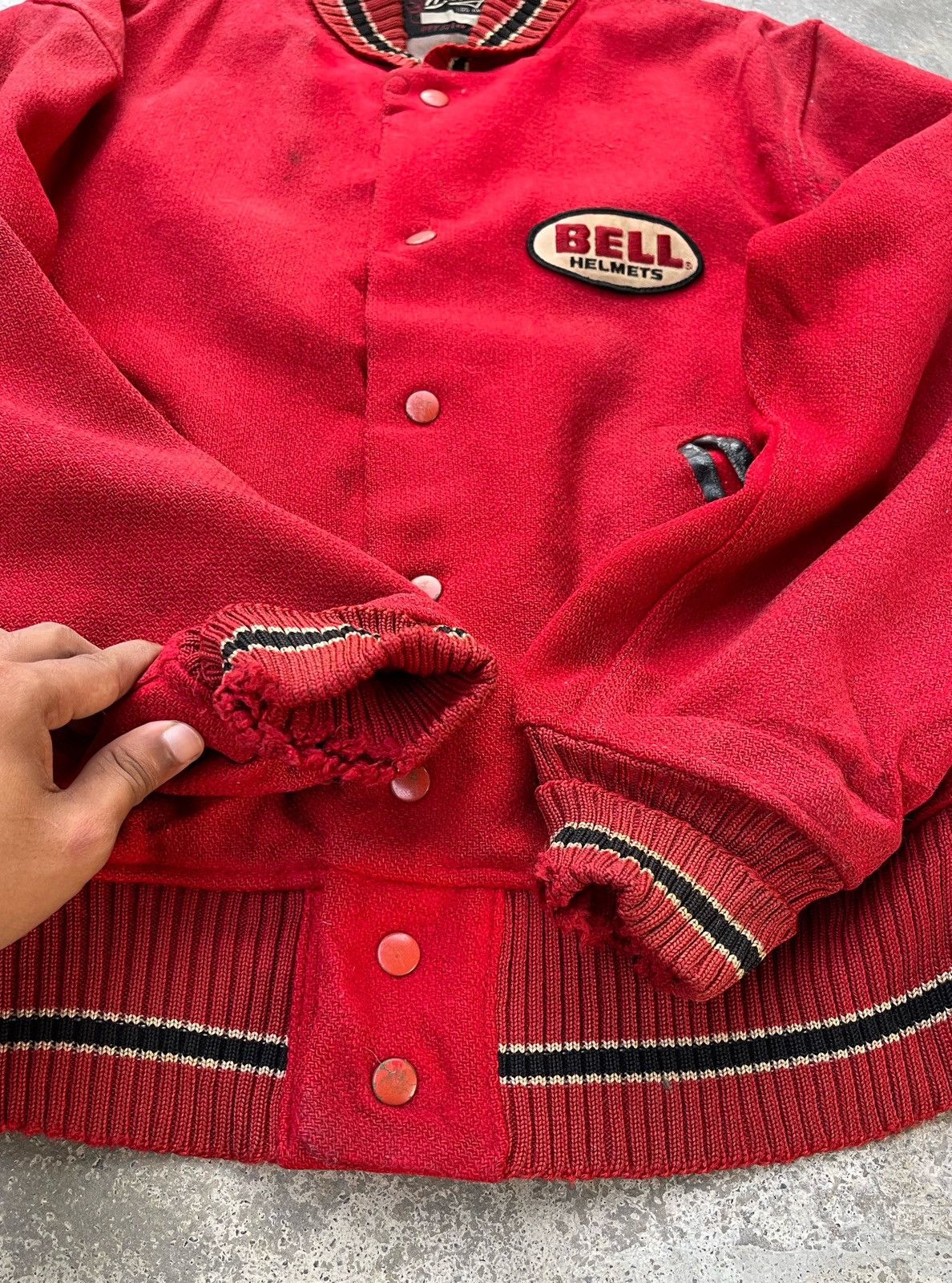 Vintage 🔥VINTAGE 70s BELL HELMETS VARSITY JACKET | Grailed