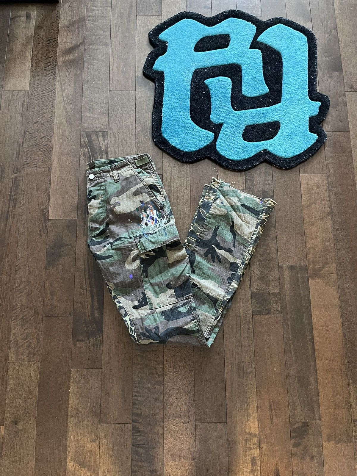 Mnml Mnml Bootcut Cargo Camo Pants Grailed