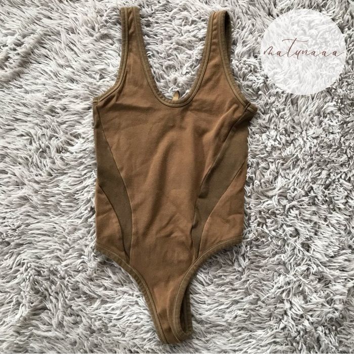 SKIMS Skims Outdoor Basics Tank Thong Bodysuit in Sepia XXS | Grailed